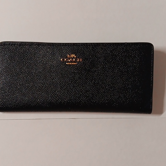 Coach | Bags | Coach Slim Wallet Black | Poshmark